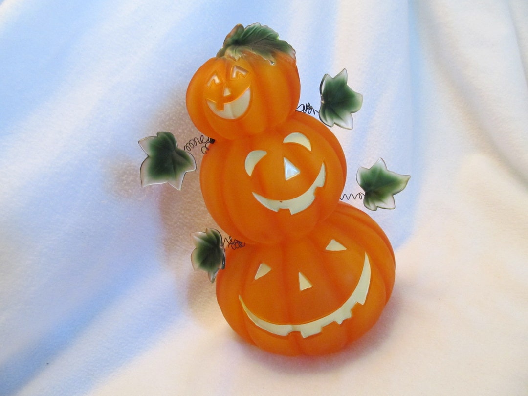 Stacked - up Pumpkins, Halloween Home Decoration, Triple Pumpkins ...