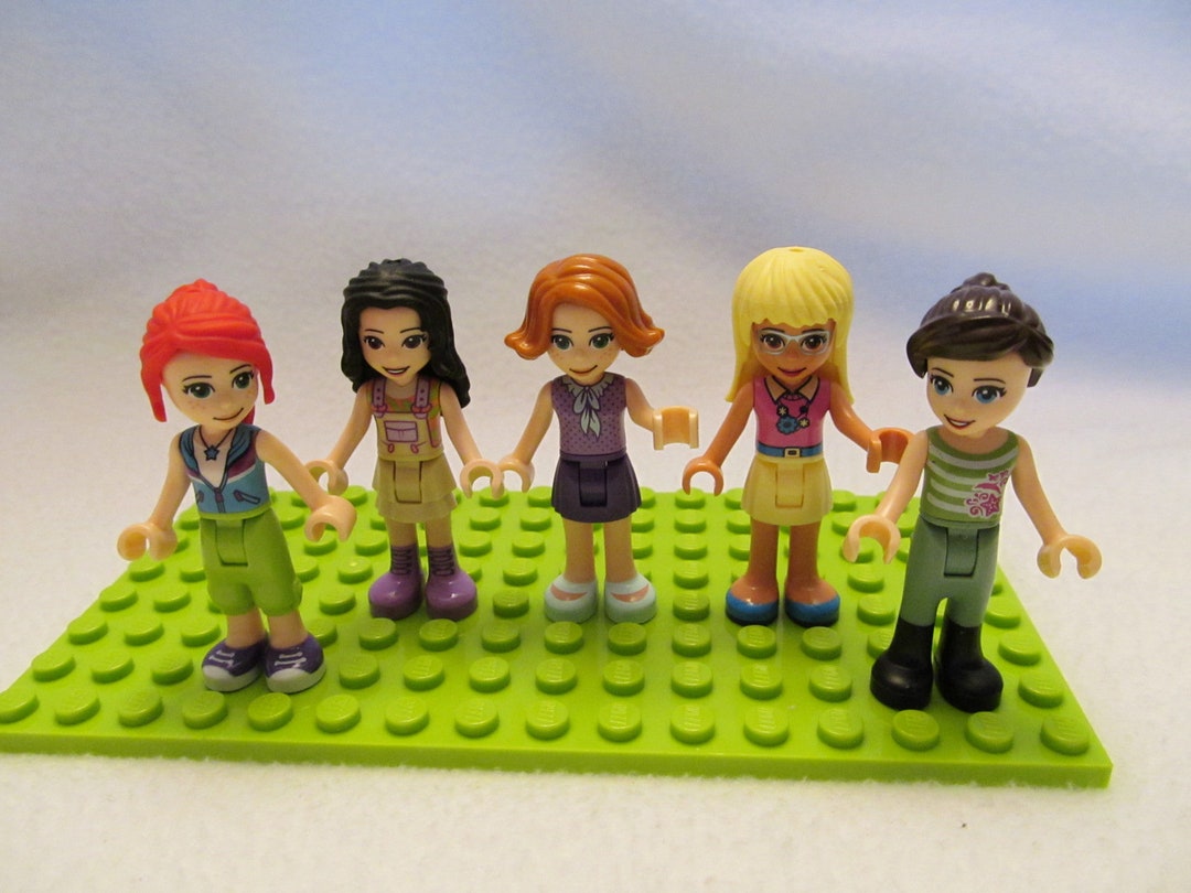 Five Lego People Five Girl Figures Fun for Your Lego Houses - Etsy