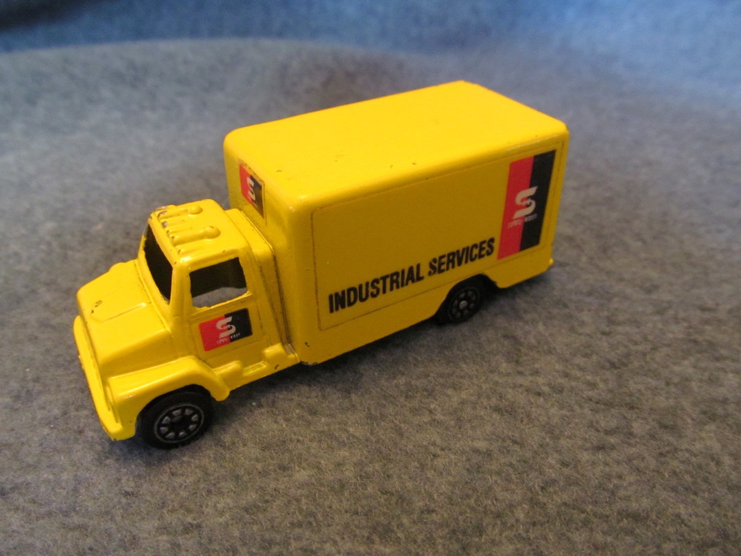 Collectible Metal Truck, Yellow Industrial Service Truck, Vintage Truck ...