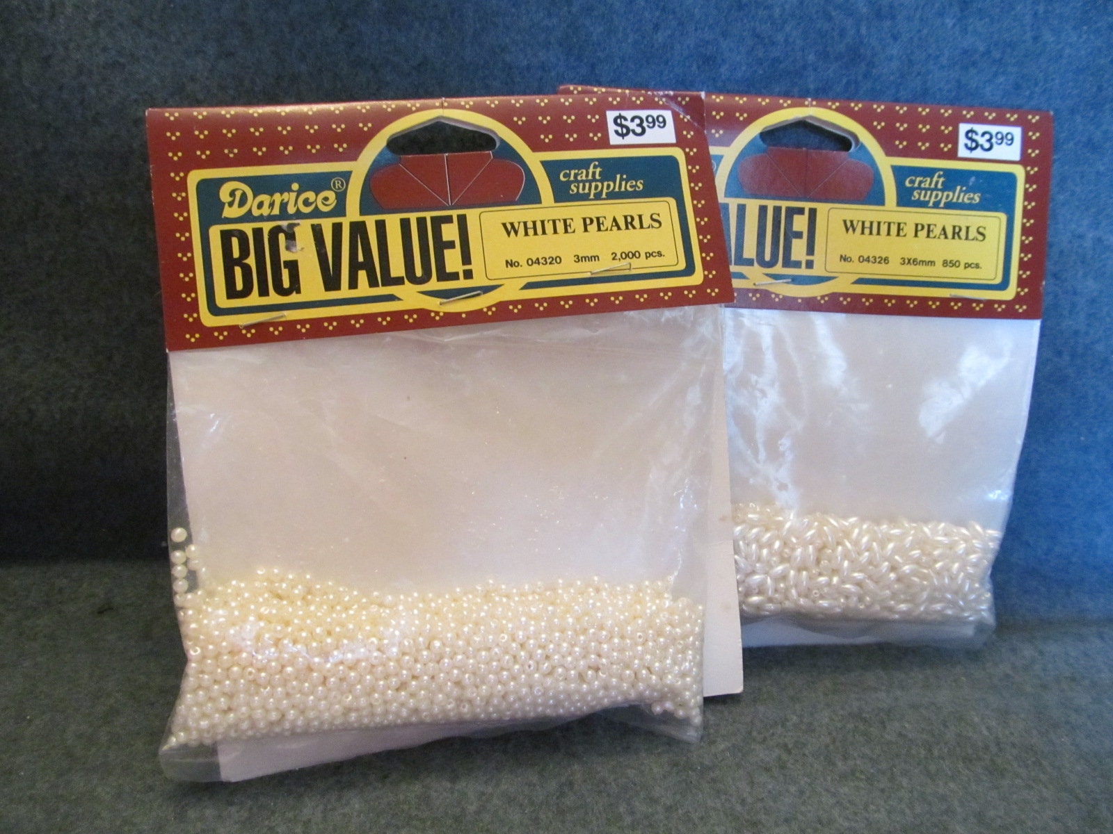 Darice Craft Supplies Two Full Bag Pearls Craft Supplies - Etsy