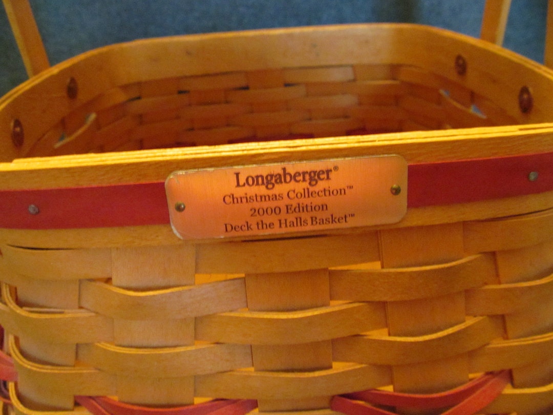 Longaberger Basket, 2000 Edition Christmas Collection, Deck the Halls ...
