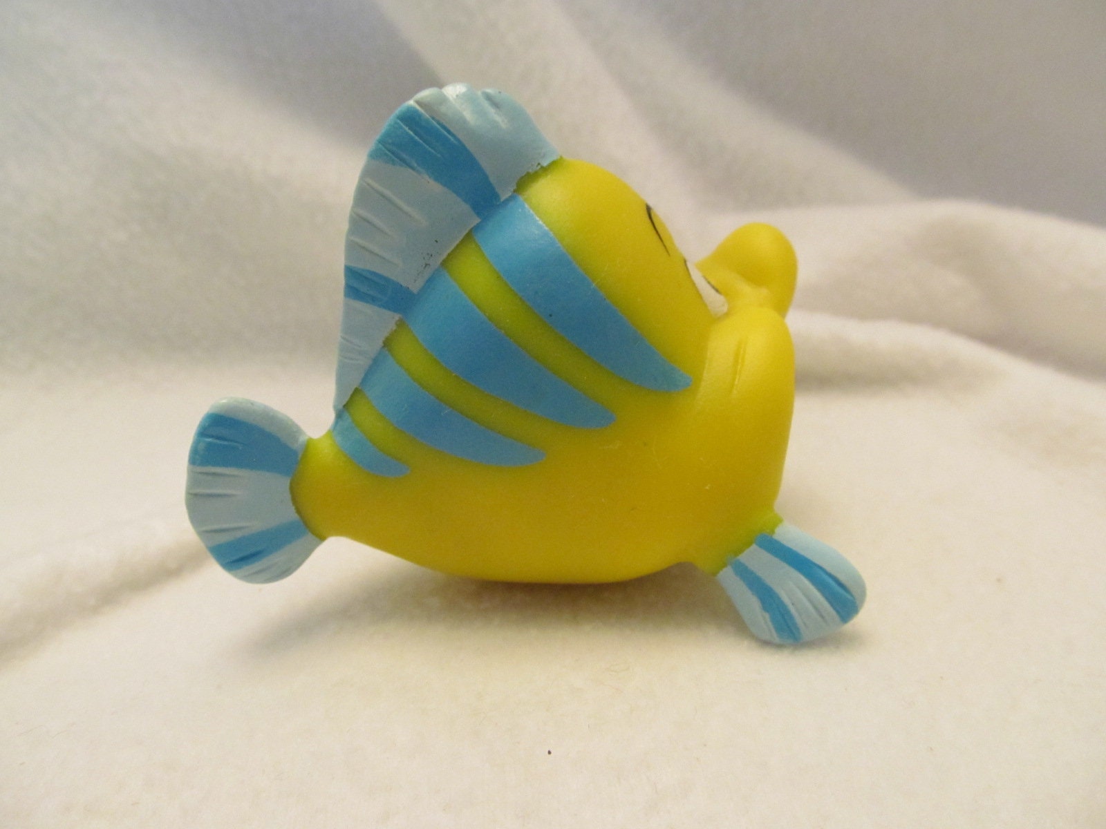 Small Disney Fish from Little Mermaid Flounder Small Rubber | Etsy