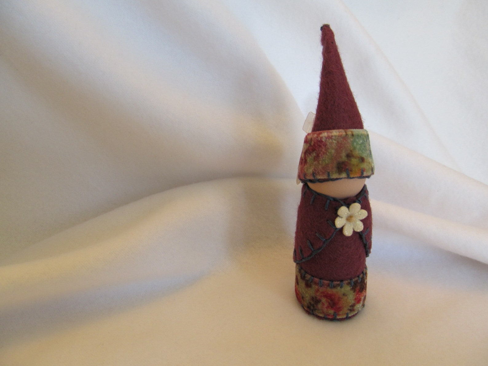 Cute Little Peg and Felt People /person/ Gnome Indoor Fairy | Etsy