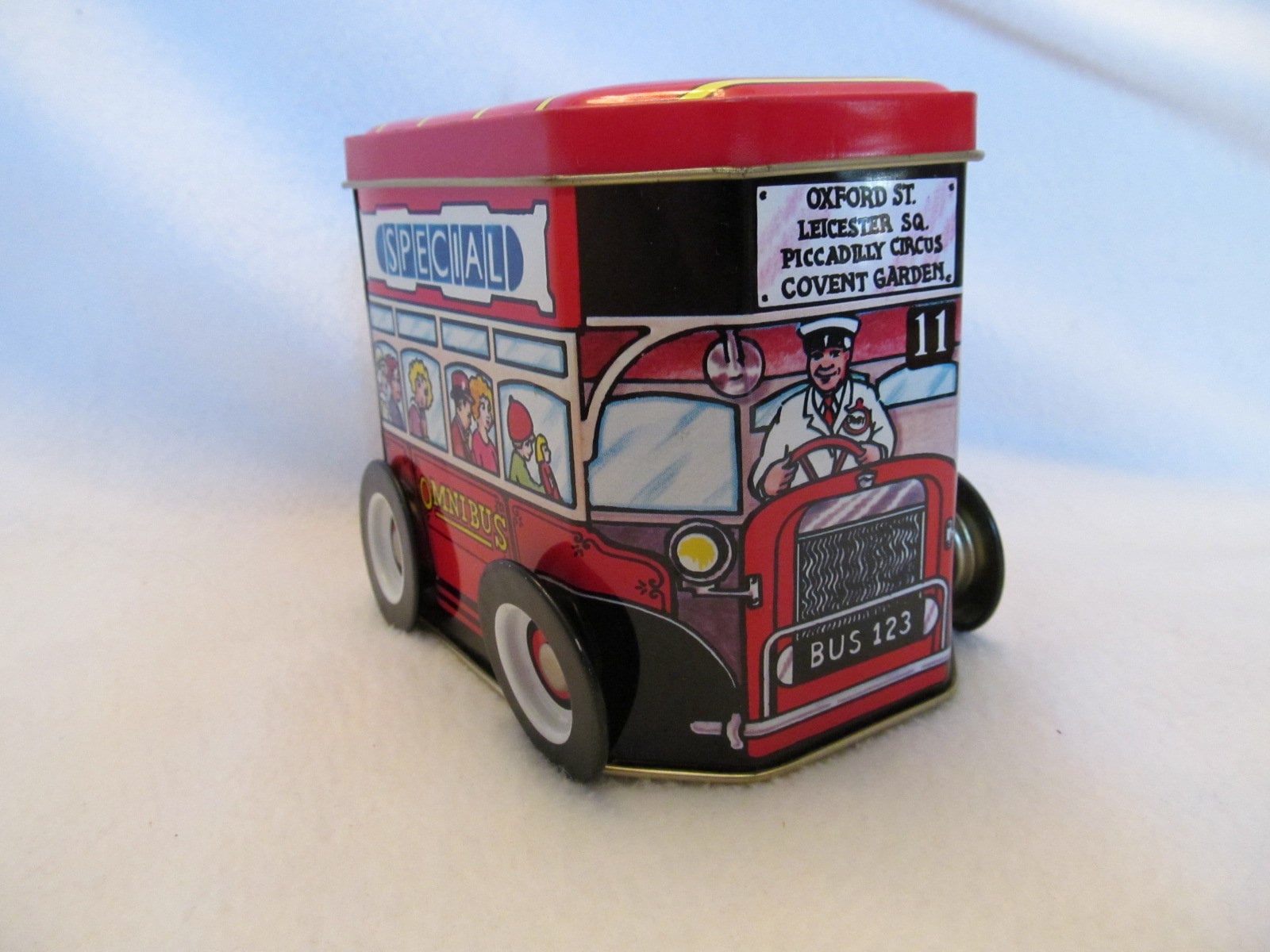 Omnibus Special Bus Tin, Collectible Tin, Vintage Tin, Unique Bus Tin ...