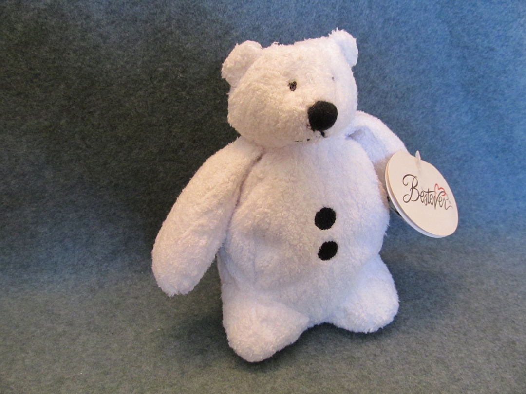 Bestever Fabulous Flurries Polar Bear, Cuddly Plush Polar Bear, Six ...