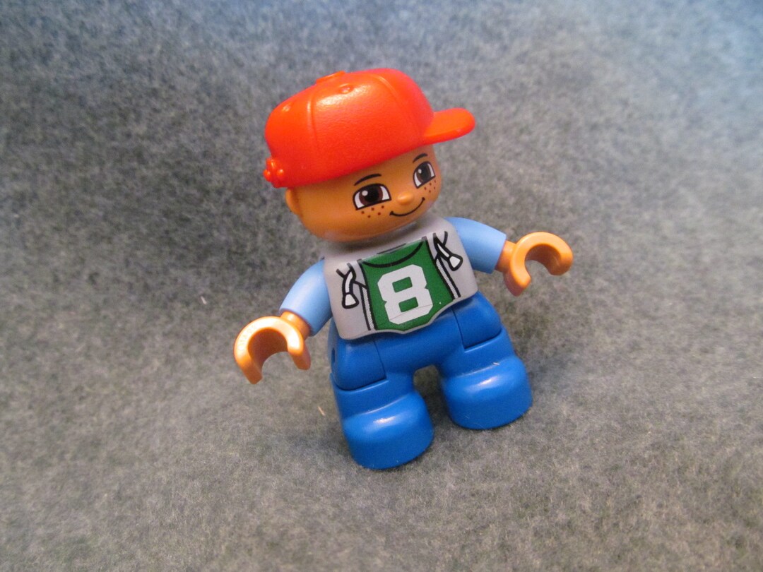 Small Cute Guy Toy, He Sits, Stands Head Turns, Arms Move, Bends at Leg ...