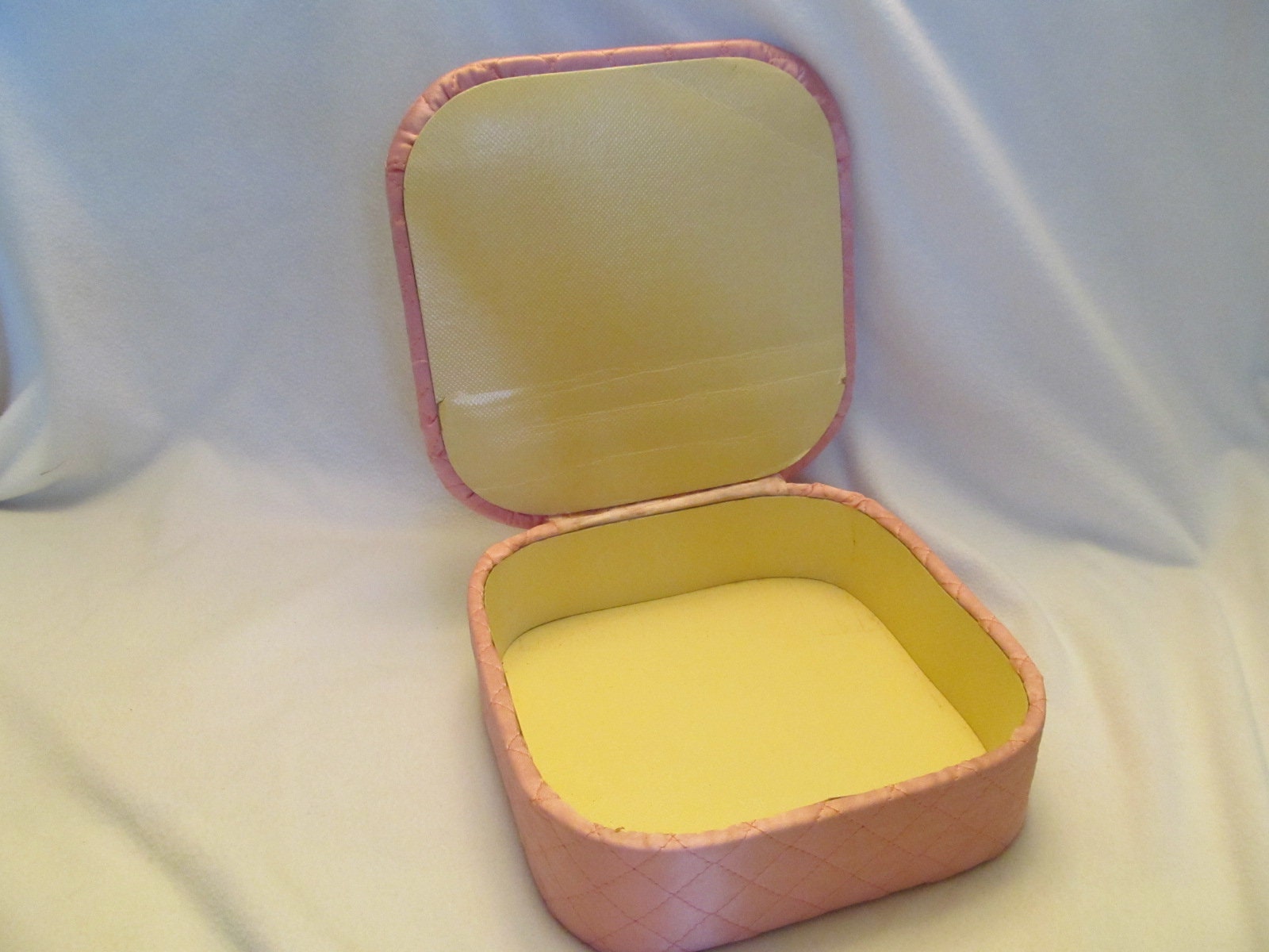 Vintage Pink Satin Hanky Box, Dated From Early 1960's, Nice Piece From ...