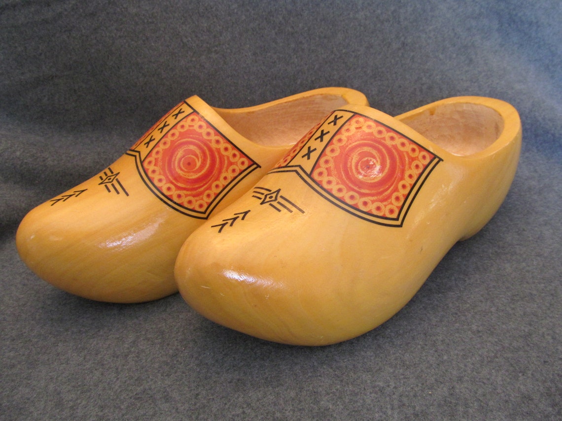 Wooden Clogs Made in Holland Unique Pair of Clogs Unknown - Etsy