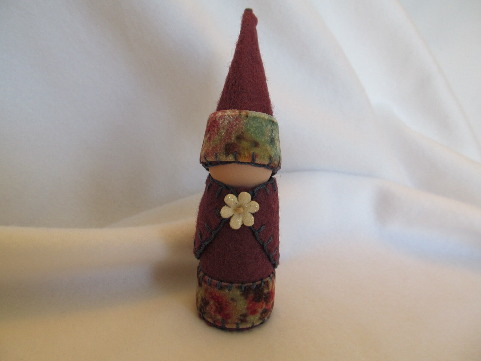 Cute Little Peg and Felt People /person/ Gnome Indoor Fairy | Etsy