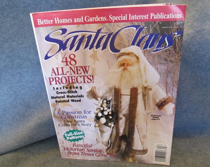 Better Homes and Gardens Magazine, Santa Clause 1997 Craft Magazine for ...