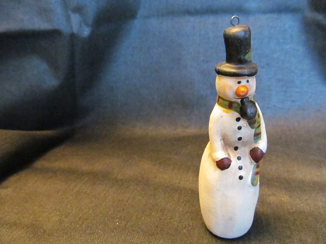 Thin Snowman Figurine, Holiday Home Decor, Winter Season Home ...