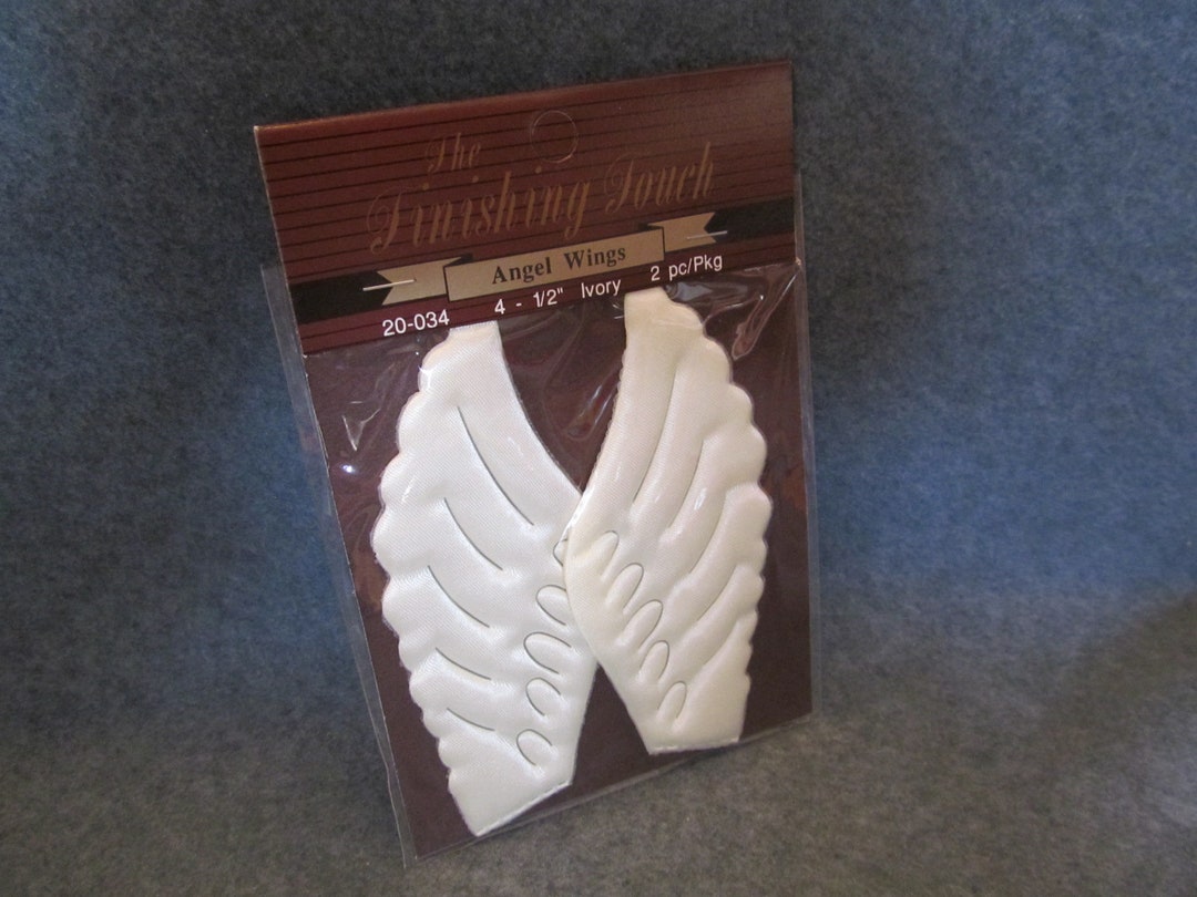 Lovely off White Satin Angel Wing Set, Each Wing is a 4 1/2'' Span ...