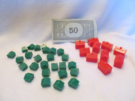 Monopoly House Pieces