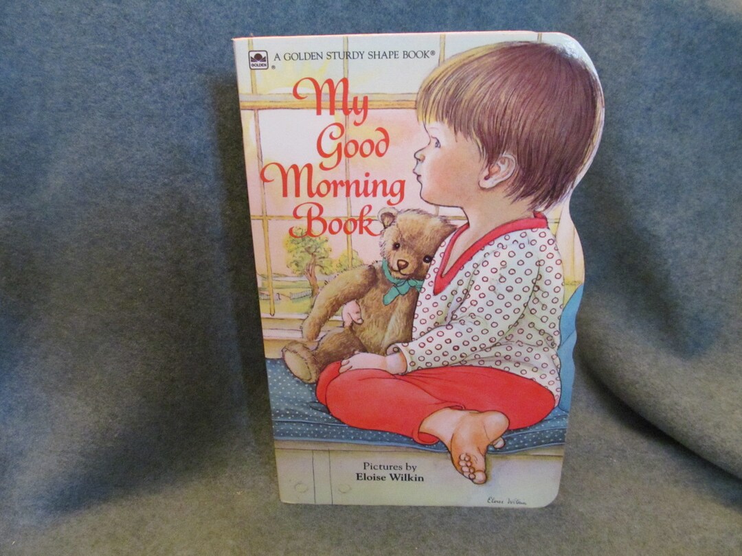 My Good Morning Book Sturdy Shaped Golden Book Vintage - Etsy
