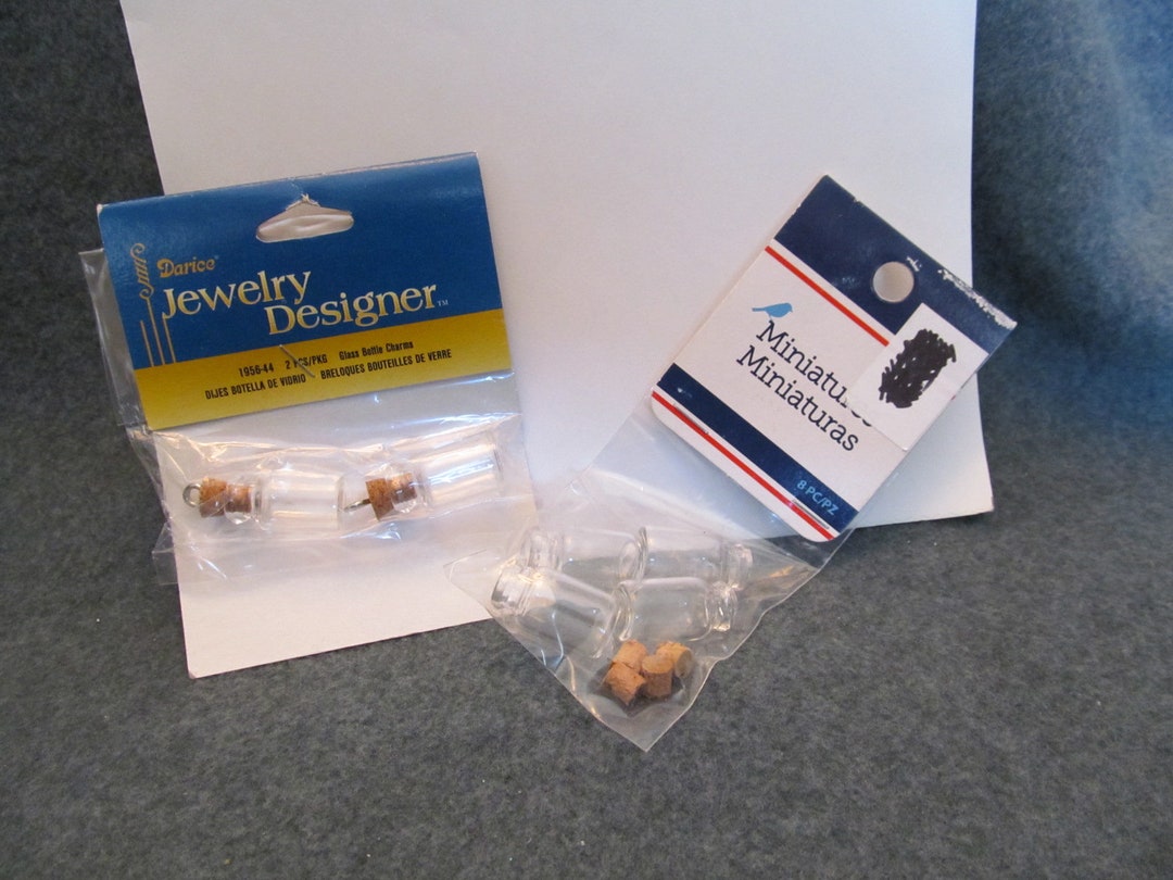 Two Different Types of Glass Vials, One for Jewelry Making, 2 Have Eye ...