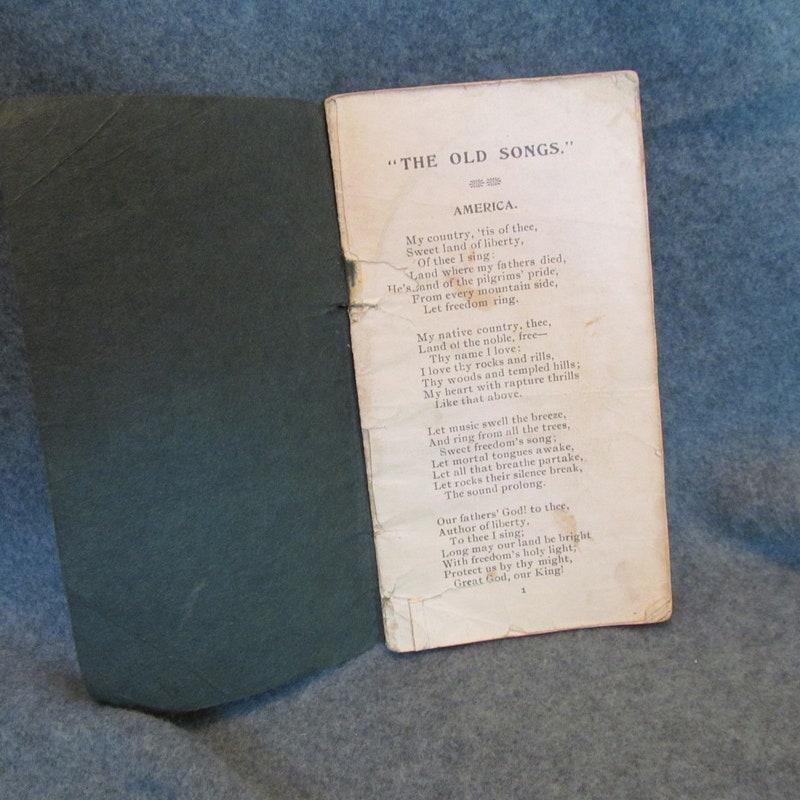 Vintage Song Book - Etsy