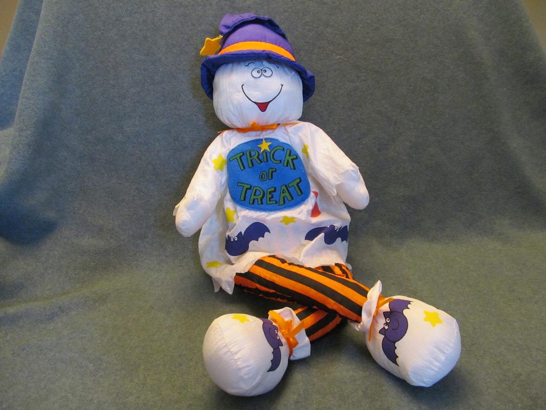 Goofy Looking Nylon Ghost for Halloween Decorating, Trick or Treat ...