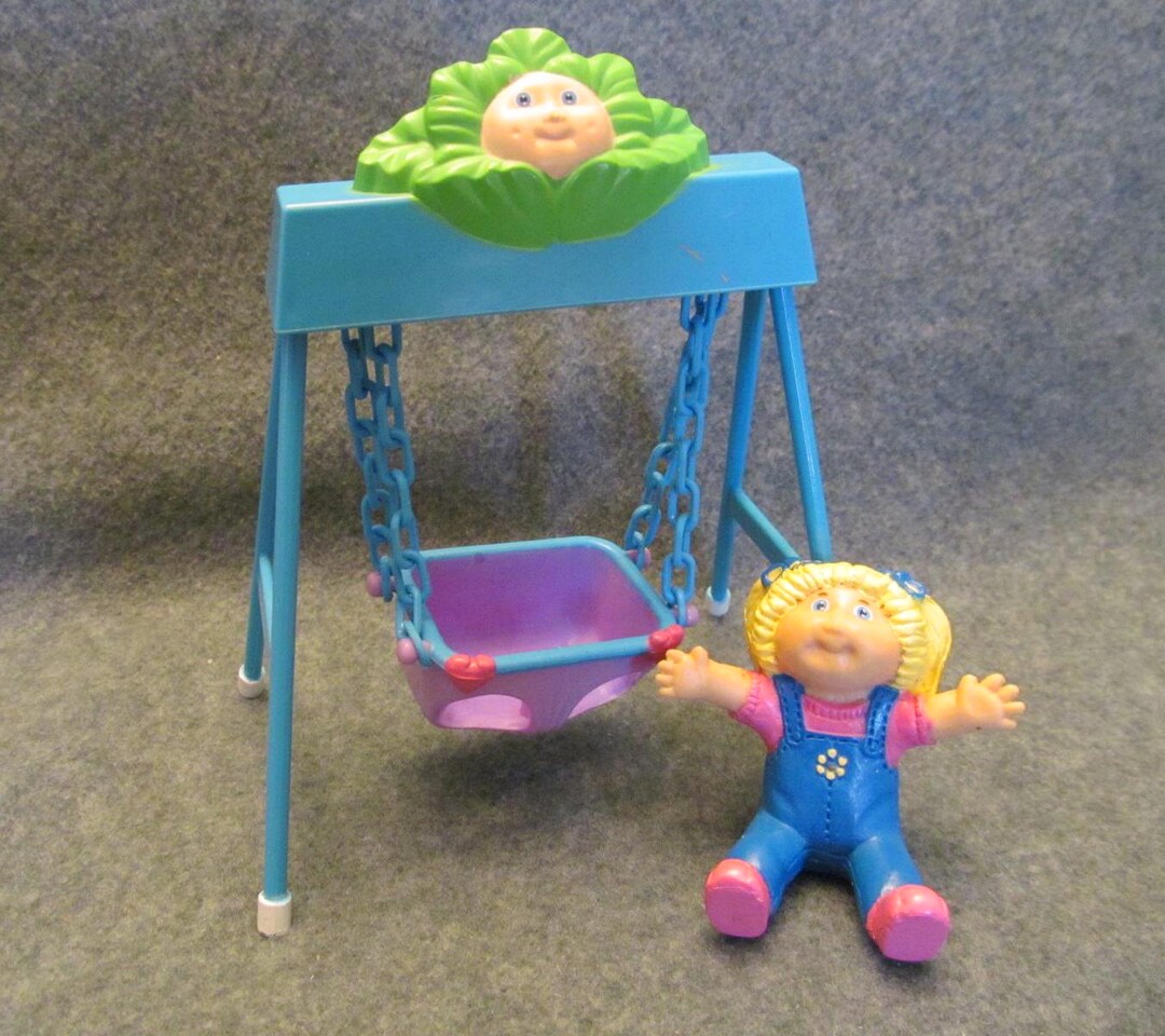 Reduced*** Collectible Cabbage Patch Doll&swing, 1984 Plastic Cabbage ...