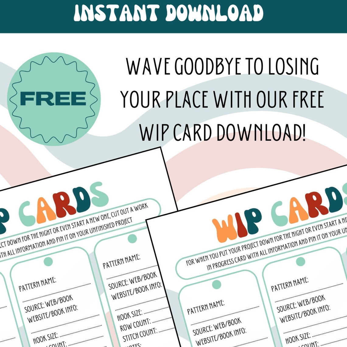 Printable Crochet Journal / Downloadable Crochet Planner / Crochet ...