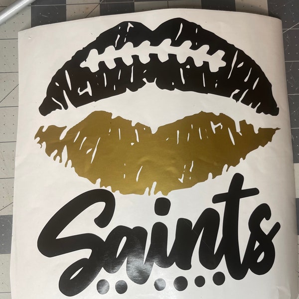 New Orleans Saints Window Decals - Etsy