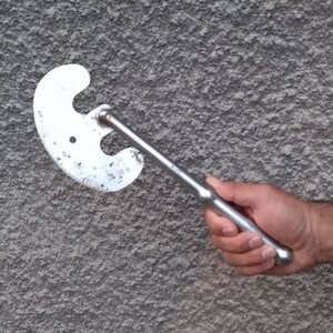 Vintage Rusty Cleaver With Aluminum Handlerotary - Etsy