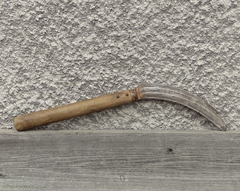Vintage Hand Sickle Primitive Farm Hand Tool Antique Harvest | Etsy