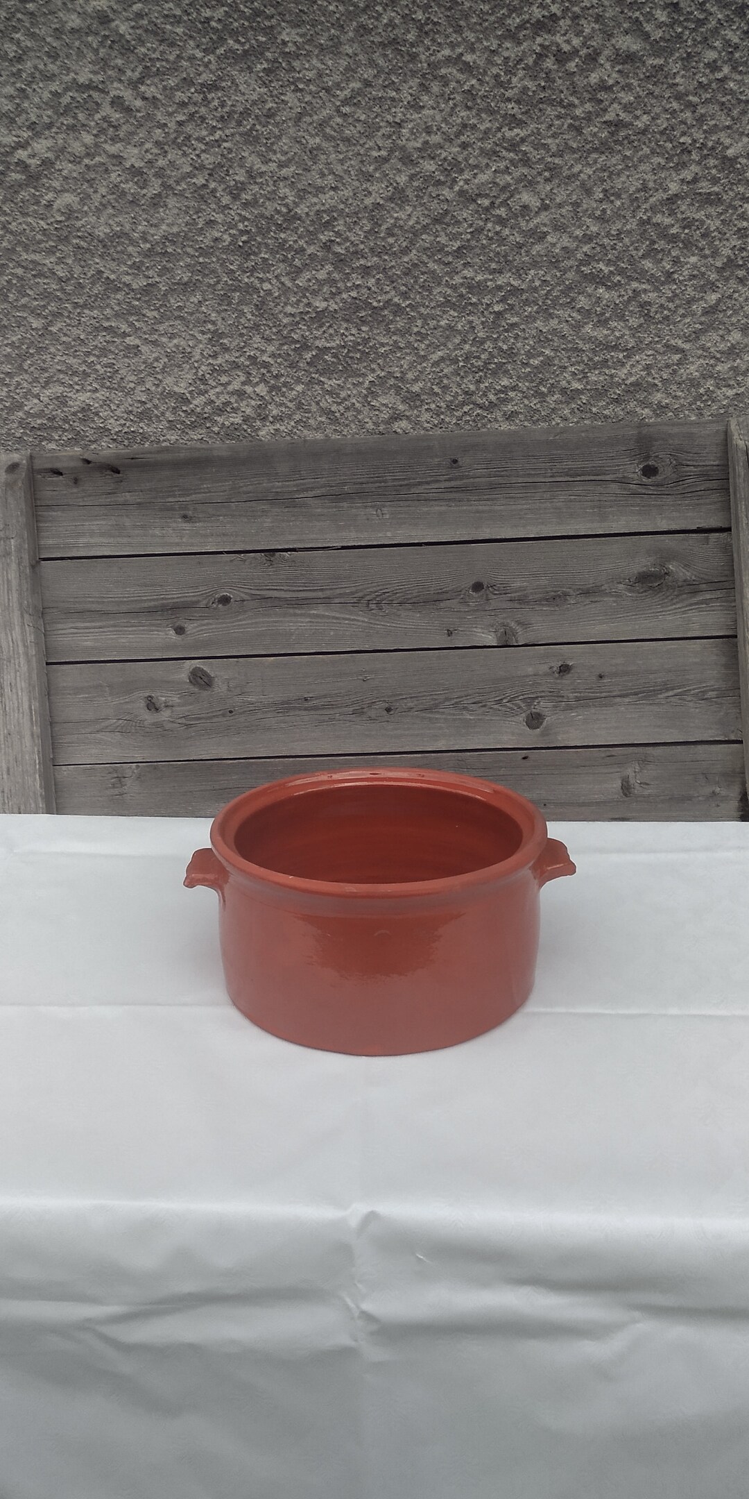 Vintage Ceramic Cooking Pot With Wavy Handles,old Handmade Crockery ...
