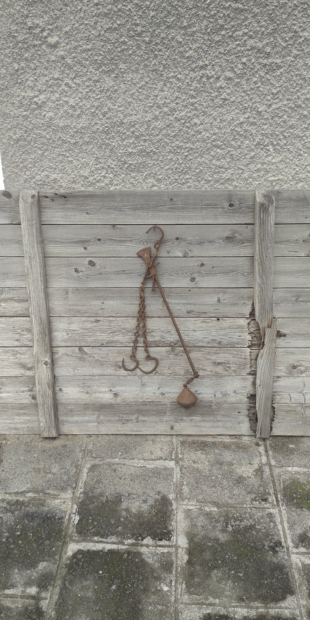 Antique Balance Scale, Old Rusty Iron Scale, Primitive Weighing Scale ...