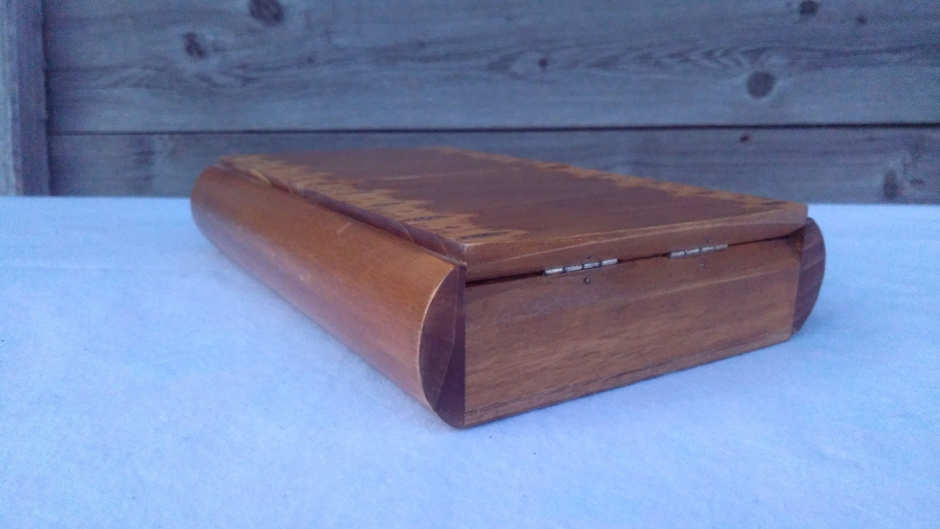 Vintage Wooden Cigarette Box Old Bulgarian Handmade Wooden - Etsy