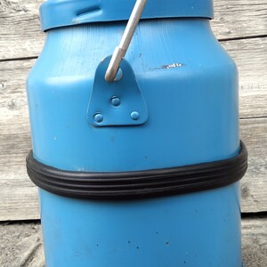 5 L Vintage Blue Milk Container Retro Aluminum Milk Canister - Etsy