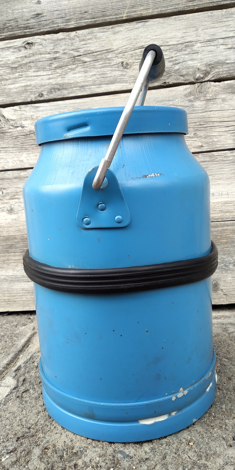 5 L Vintage Blue Milk Container Retro Aluminum Milk Canister - Etsy