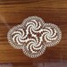 Set of 2 Vintage Handmade Crochet Ellipse Laces, Unique Bulgarian Hand ...