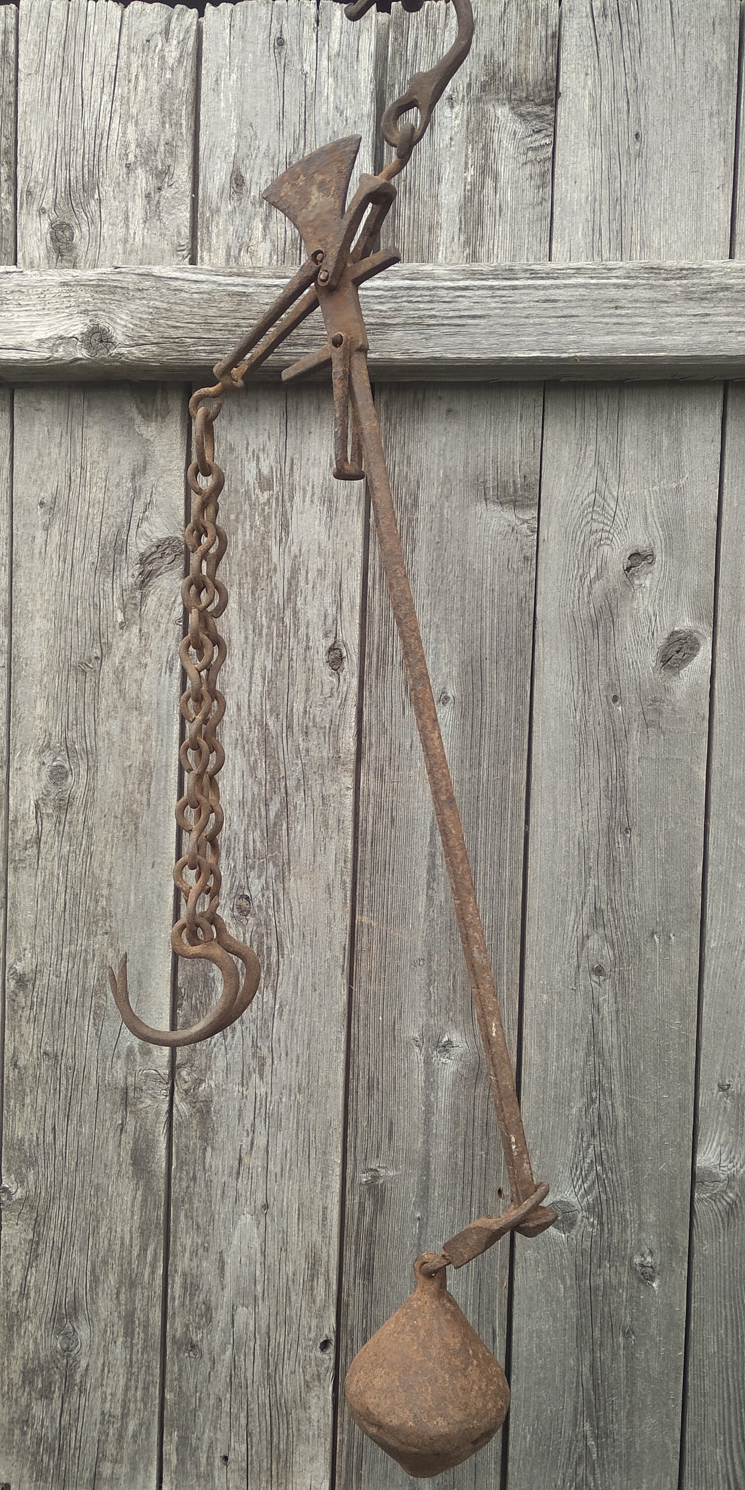 Antique Balance Scale Old Rusty Iron Scale Primitive - Etsy