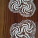 Set of 2 Vintage Handmade Crochet Ellipse Laces, Unique Bulgarian Hand ...