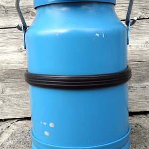 5 L Vintage Blue Milk Container Retro Aluminum Milk Canister - Etsy