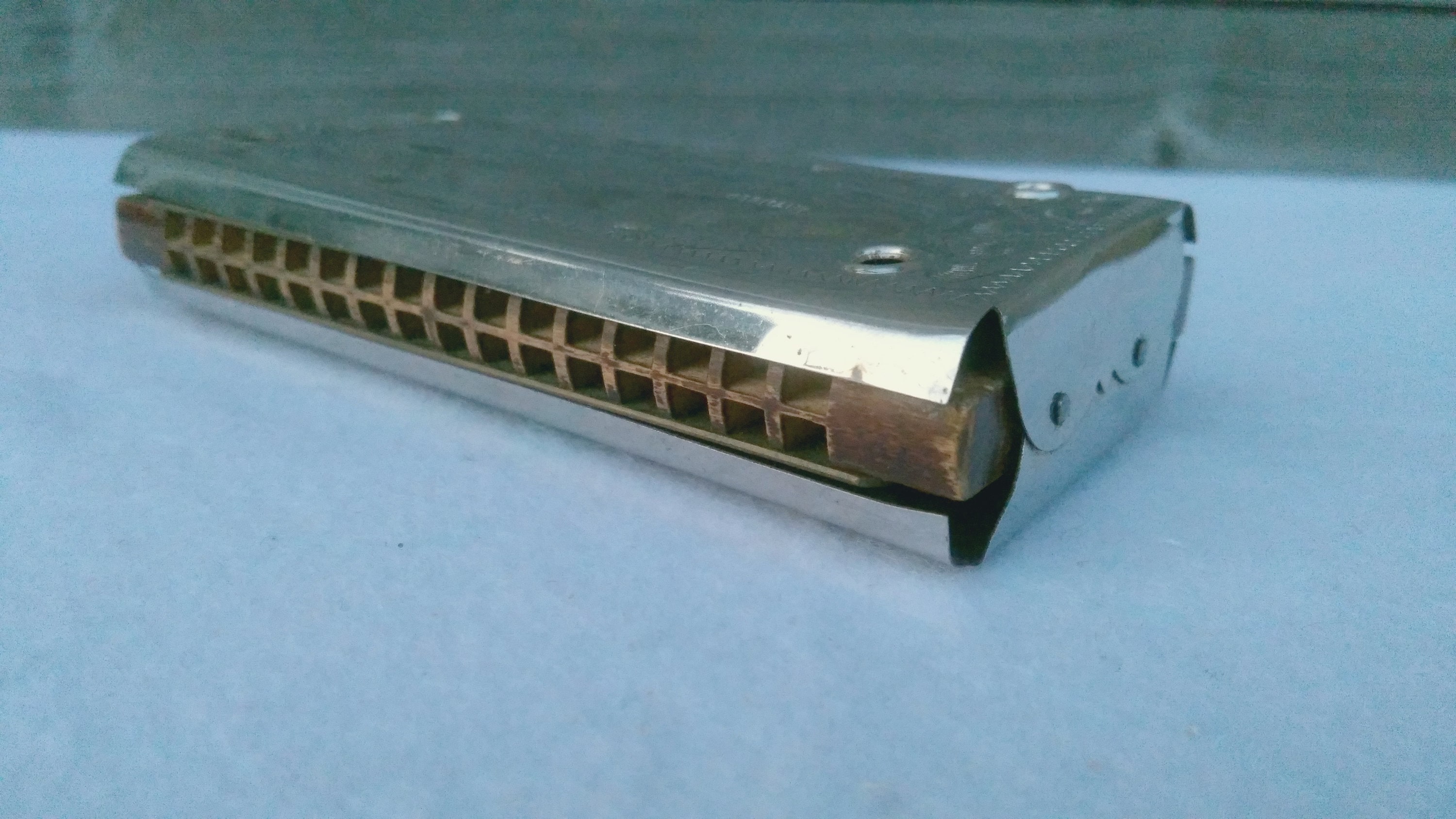 Vintage German Harmonica ORCHESTER Old Brass Musical - Etsy