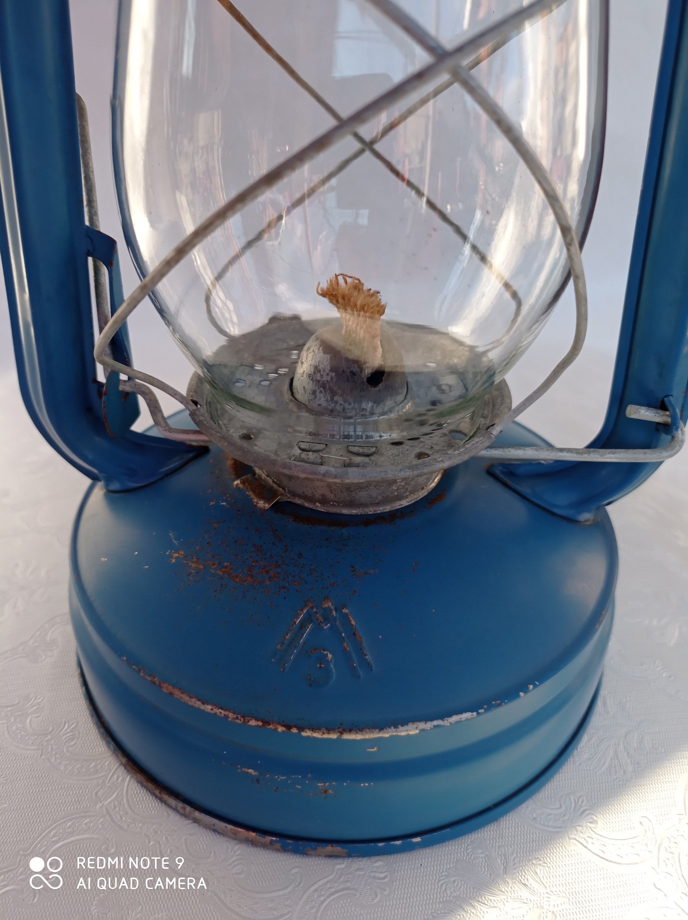 Linterna de gas vintage, linterna de petróleo retro, lámpara de aceite ...