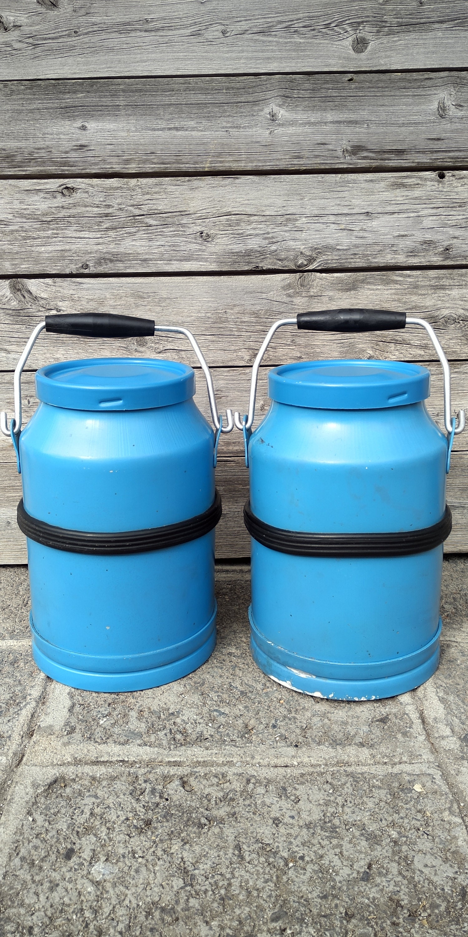 5 L Vintage Blue Milk Container Retro Aluminum Milk Canister - Etsy
