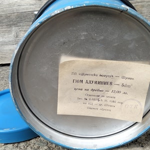 5 L Vintage Blue Milk Container Retro Aluminum Milk Canister - Etsy