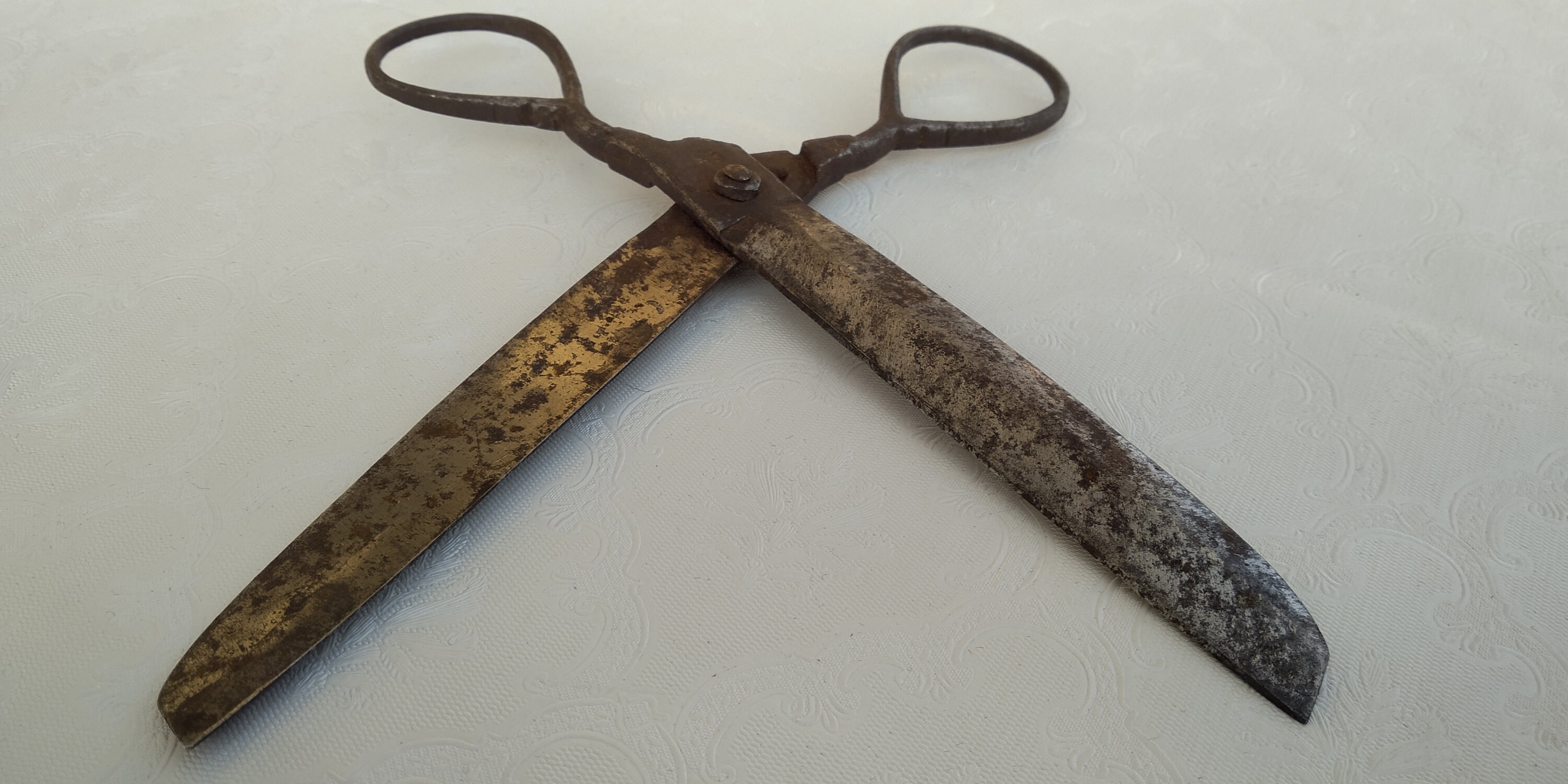 Vintage Rusty Scissors Old Tailors Tool Antique Iron - Etsy