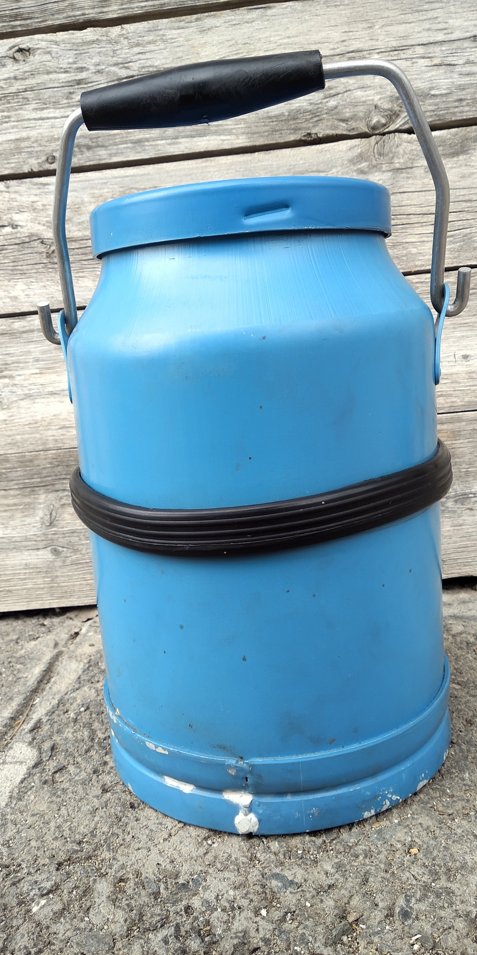 5 L Vintage Blue Milk Container Retro Aluminum Milk Canister - Etsy