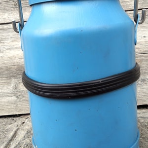 5 L Vintage Blue Milk Container Retro Aluminum Milk Canister - Etsy