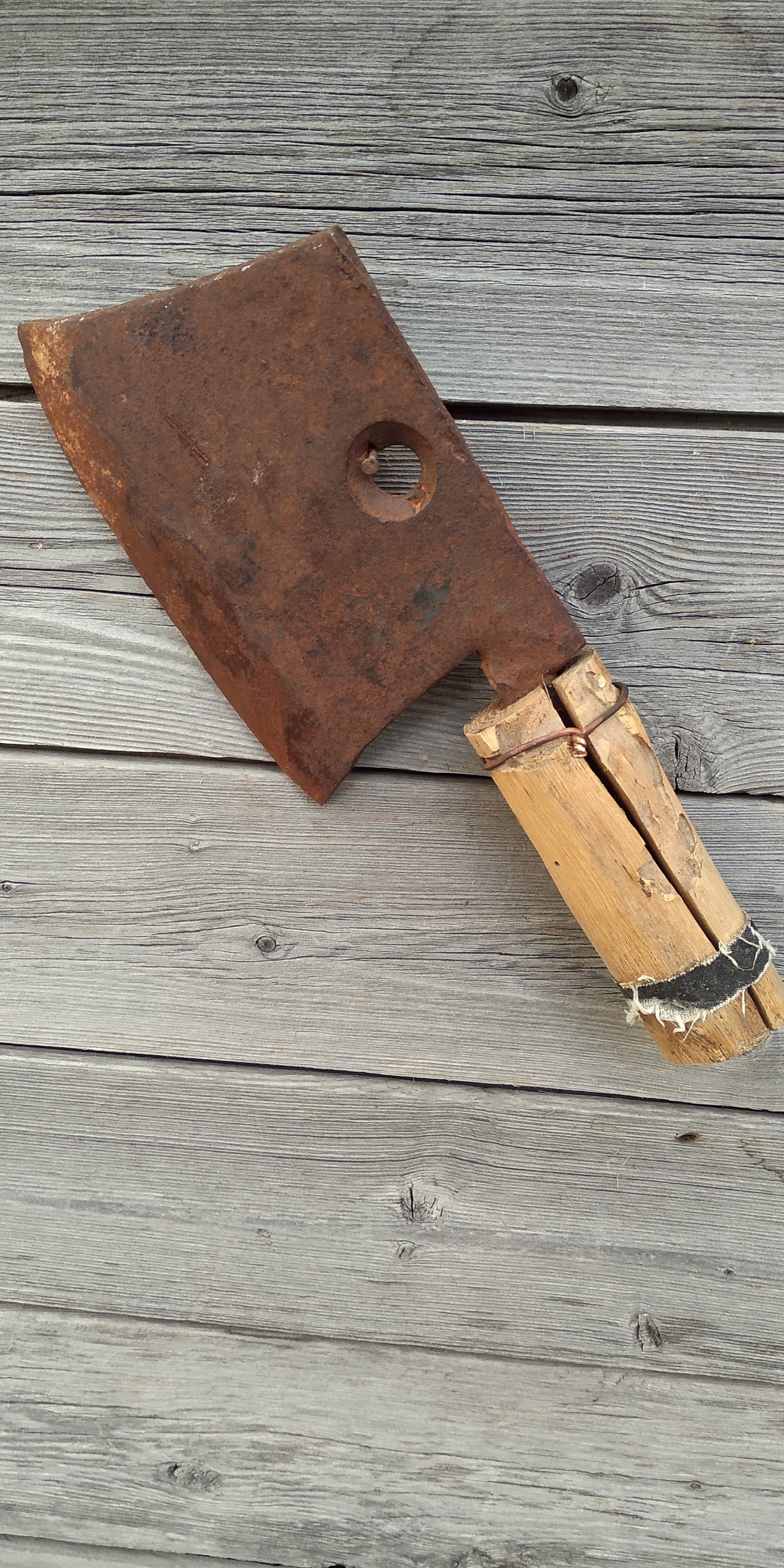 Vintage Cleaver Knife Old Rusty Butcher Knife Primitive Meat - Etsy