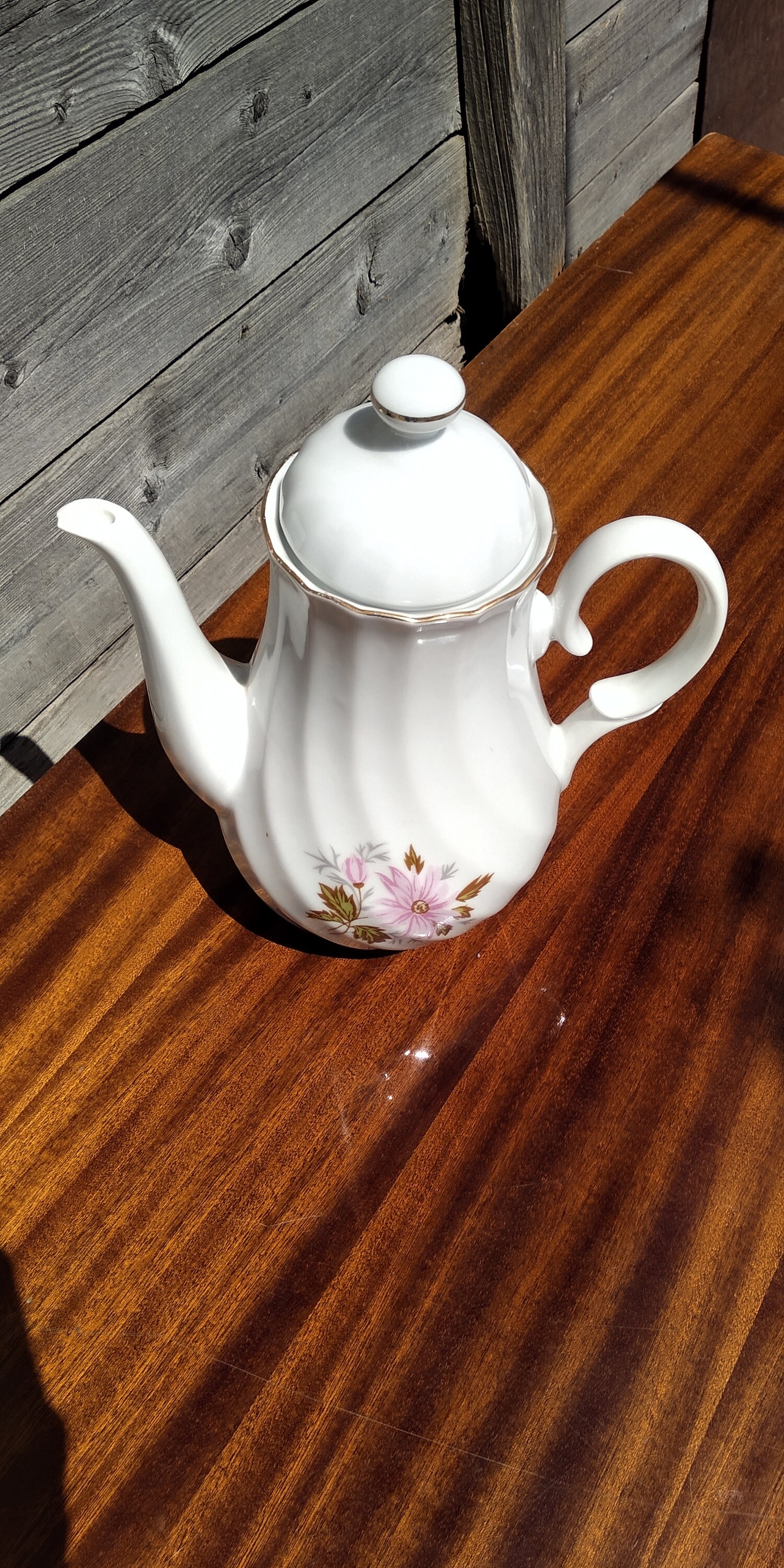 Vintage Porcelain Jug With Lidceramic Tea Pitchercoffee - Etsy