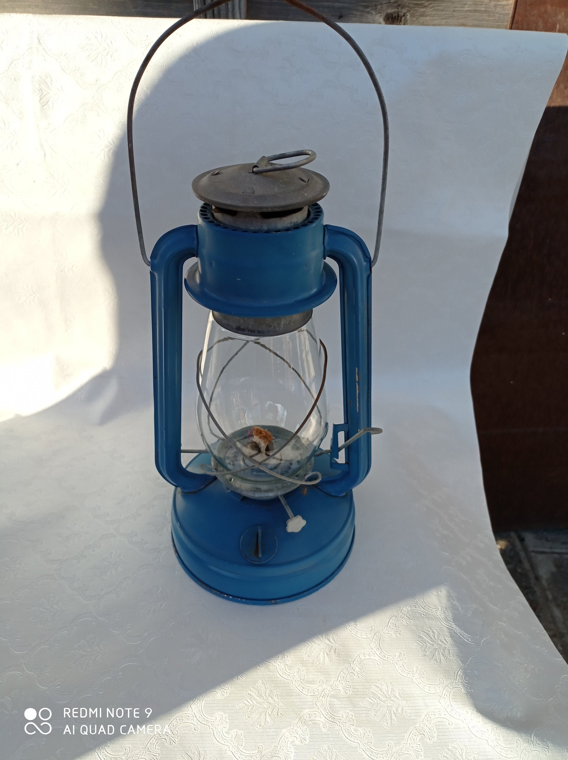 Linterna de gas vintage, linterna de petróleo retro, lámpara de aceite ...