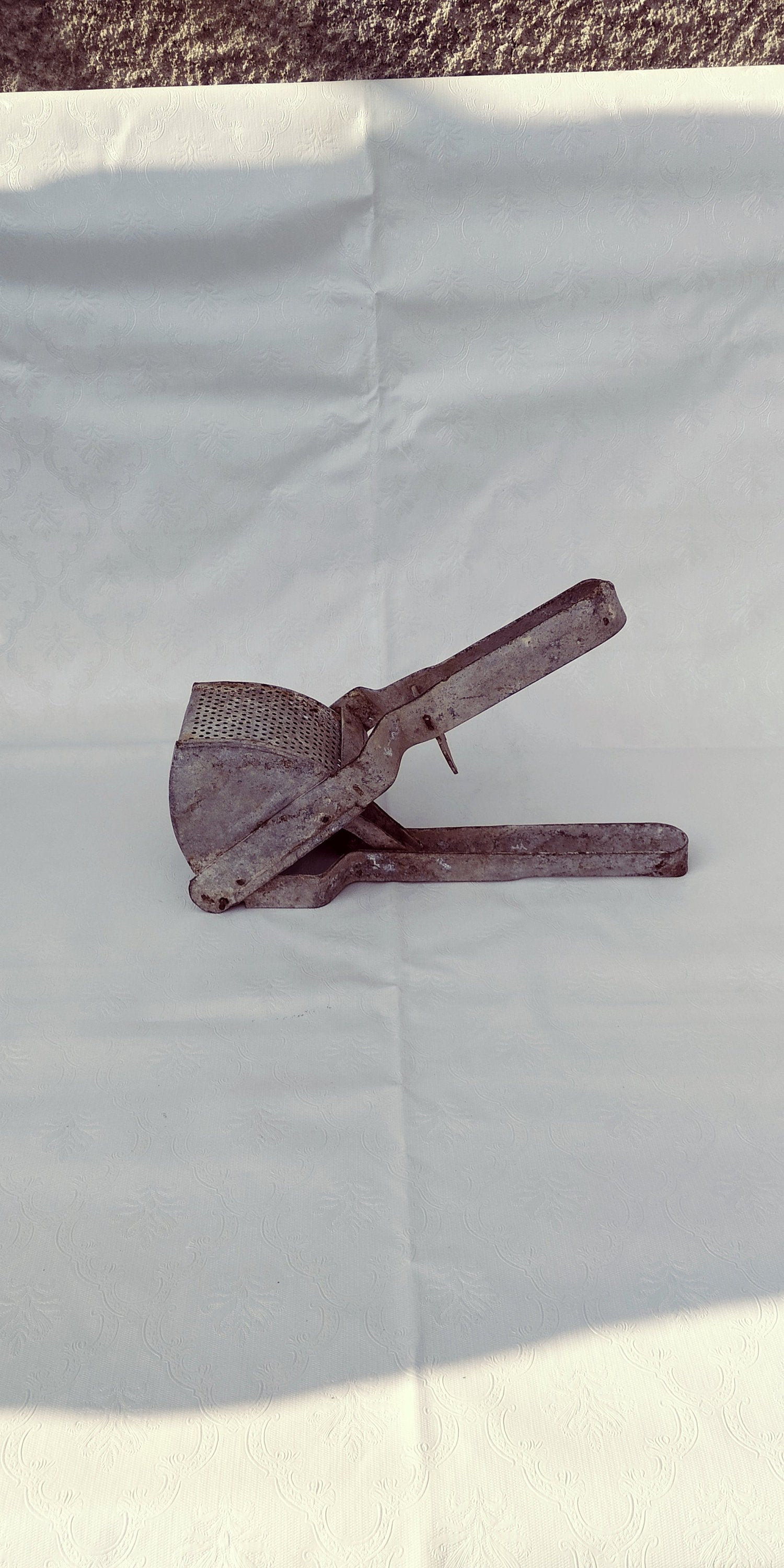 Vintage Metal Patato Press Rusty Patato Hand Press Ancient - Etsy