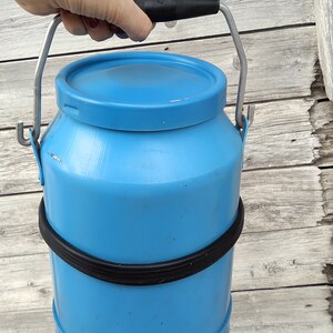 5 L Vintage Blue Milk Container Retro Aluminum Milk Canister - Etsy