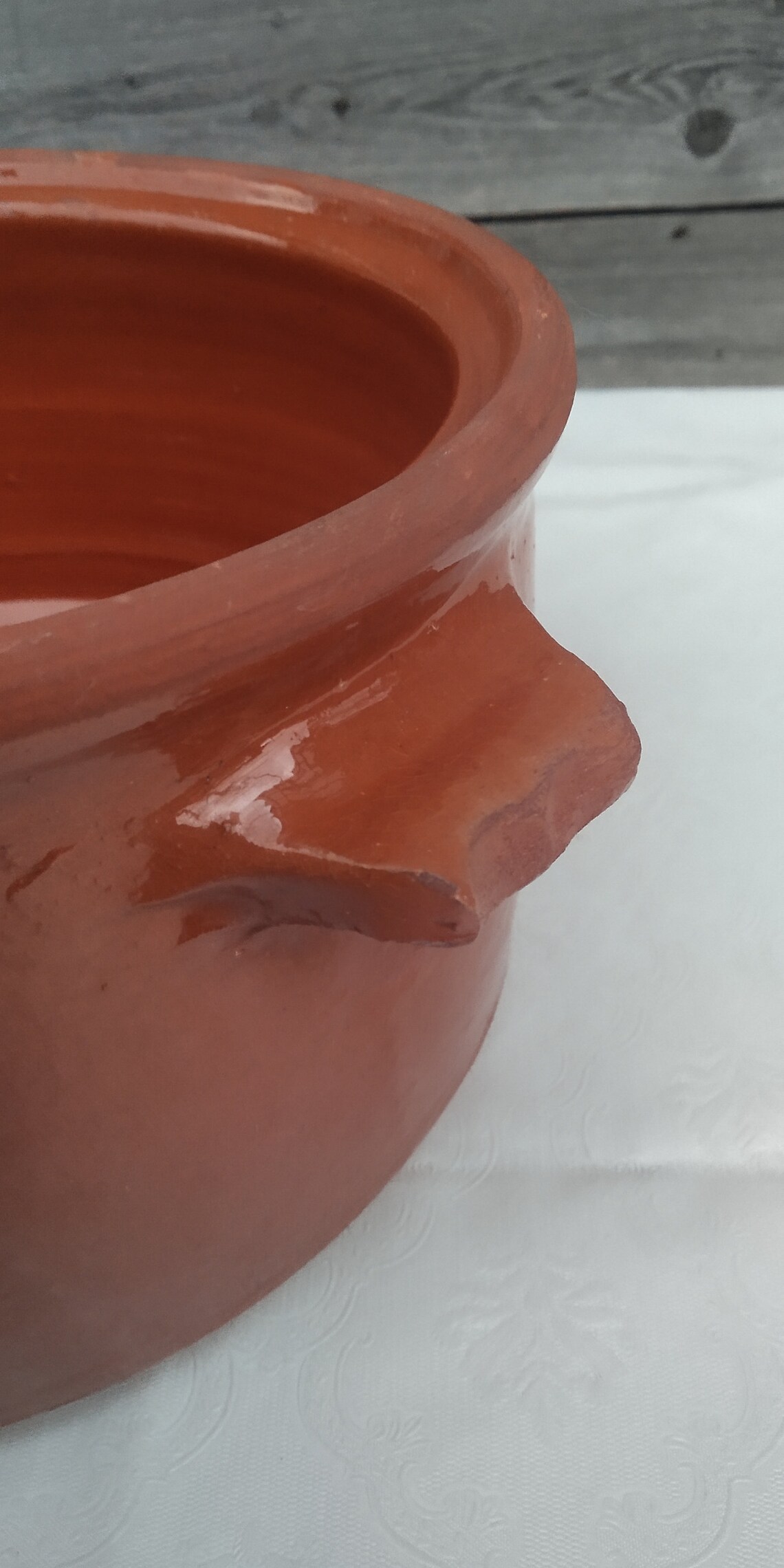 Vintage Ceramic Cooking Pot With Wavy Handlesold Handmade - Etsy