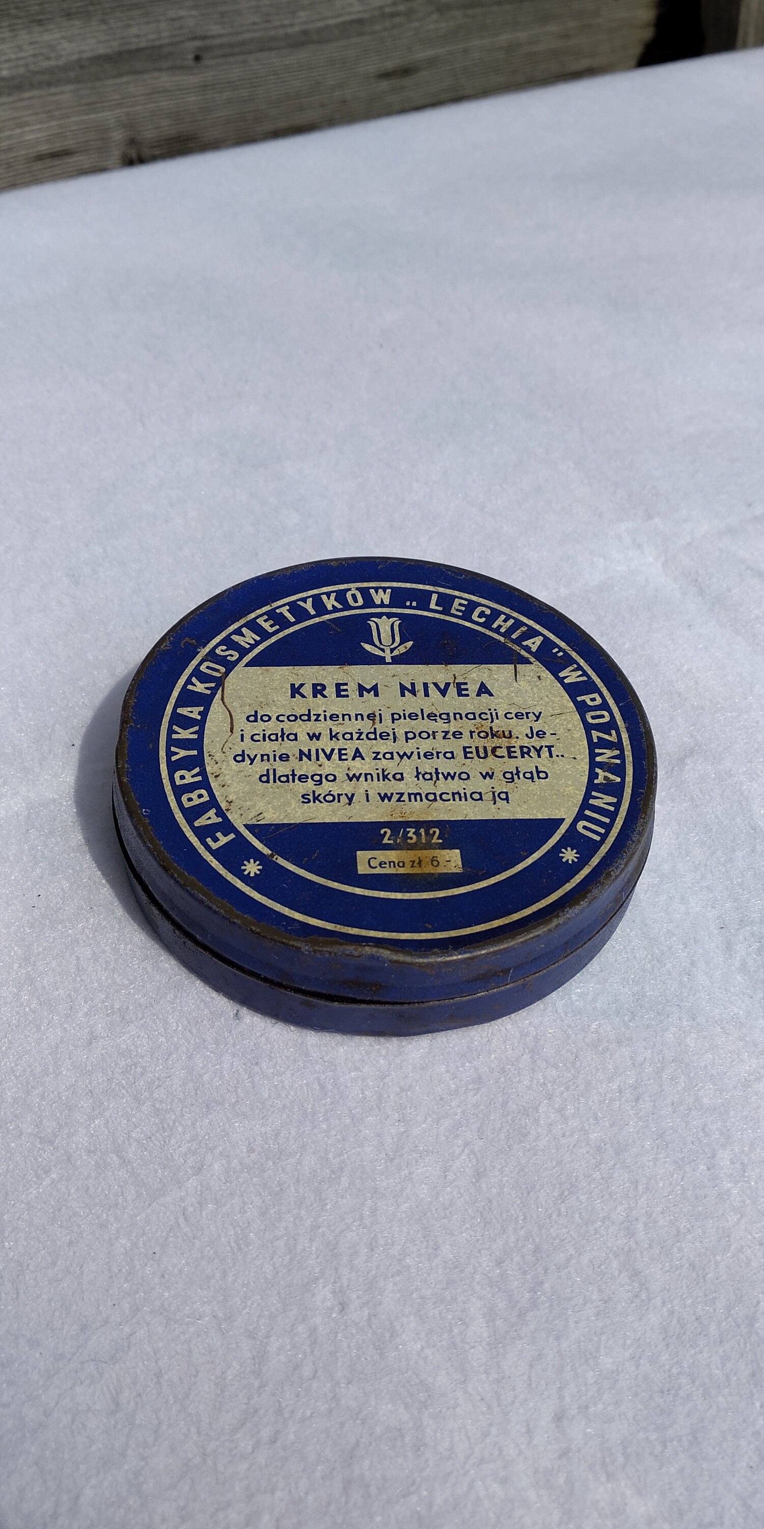 Vintage Polish Nivea Creme Tin Box, Old Round Creme Container, 1930s ...