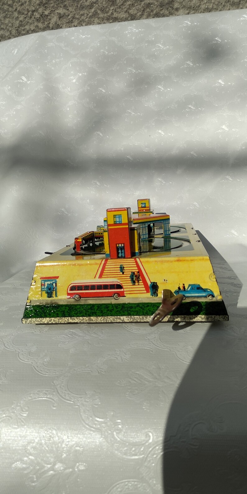 Rare Vintage Soviet Tin Toy Working Mechanical Train - Etsy